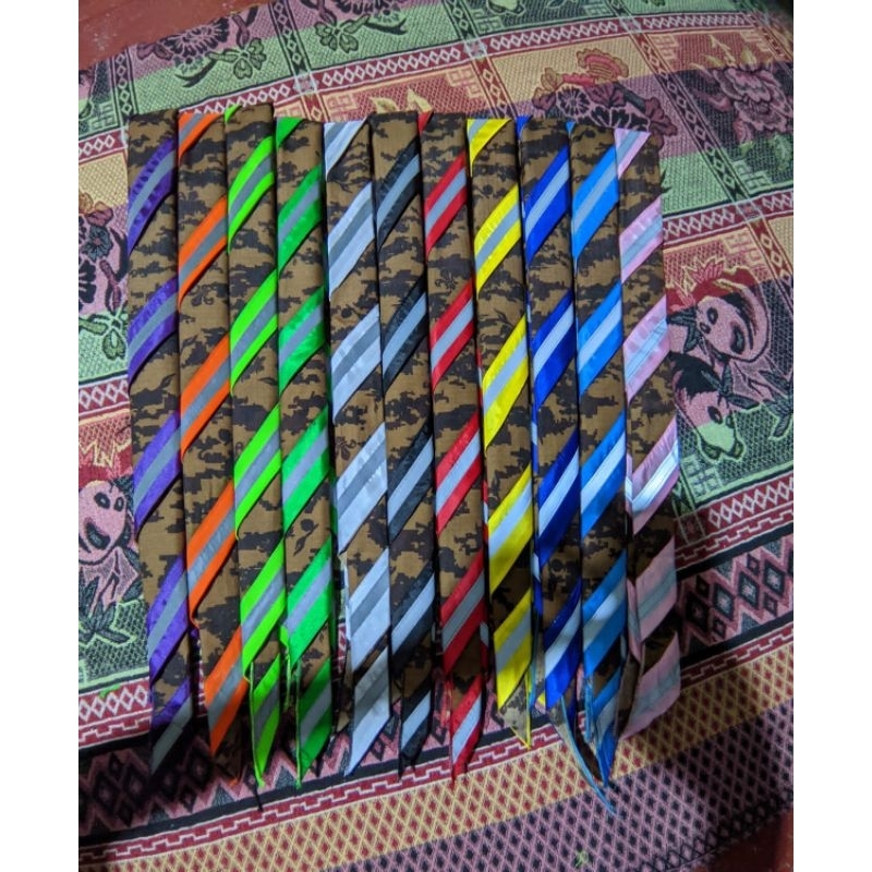 Jual scraft loreng Pramuka banyak variasi warna cod /Scraft Pramuka ...