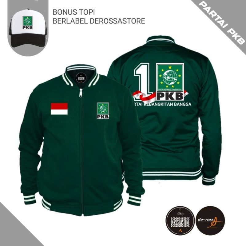 Jual Versity PKB !! Terbaru jaket partai Bonus Topi | Shopee Indonesia