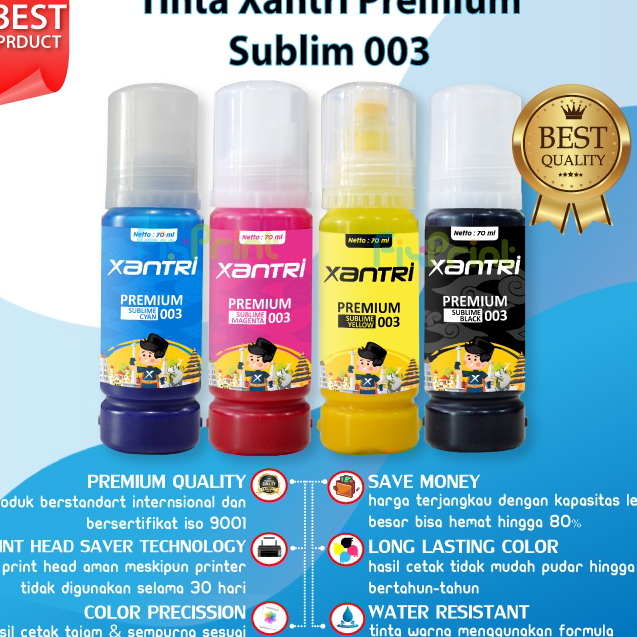 Jual New Stock Tinta Sublim Epson 003 Sublimation Ink Sublime L1110 ...