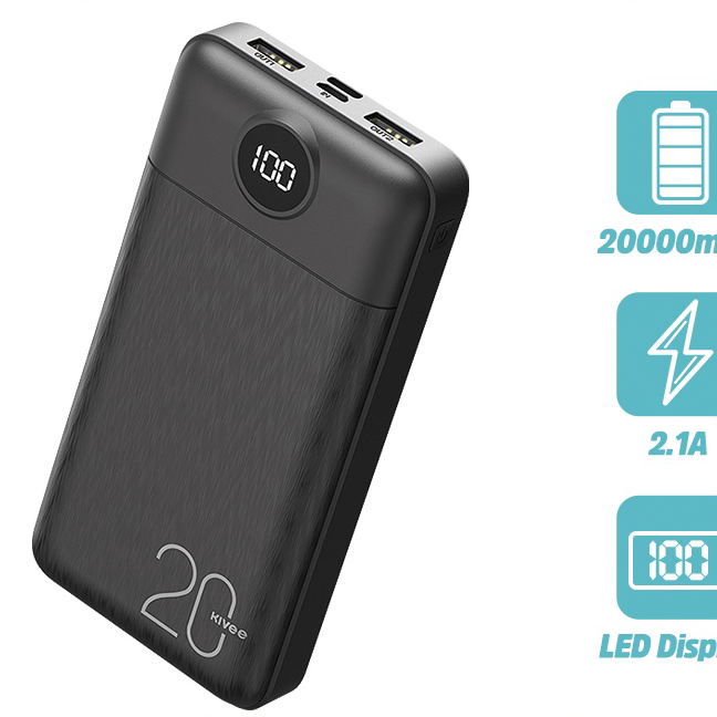 Jual HARGA SPESIAL KIVEE 5 Warna Powerbank 20000 mAh Real Power Bank ...
