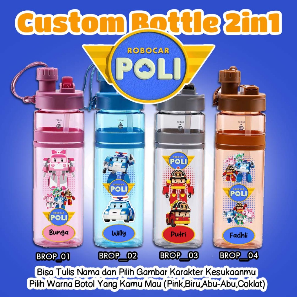 Jual Botol Minum Anak Custom Model 2in1 TEGUK SEDOT - DESAIN KARTUN ...