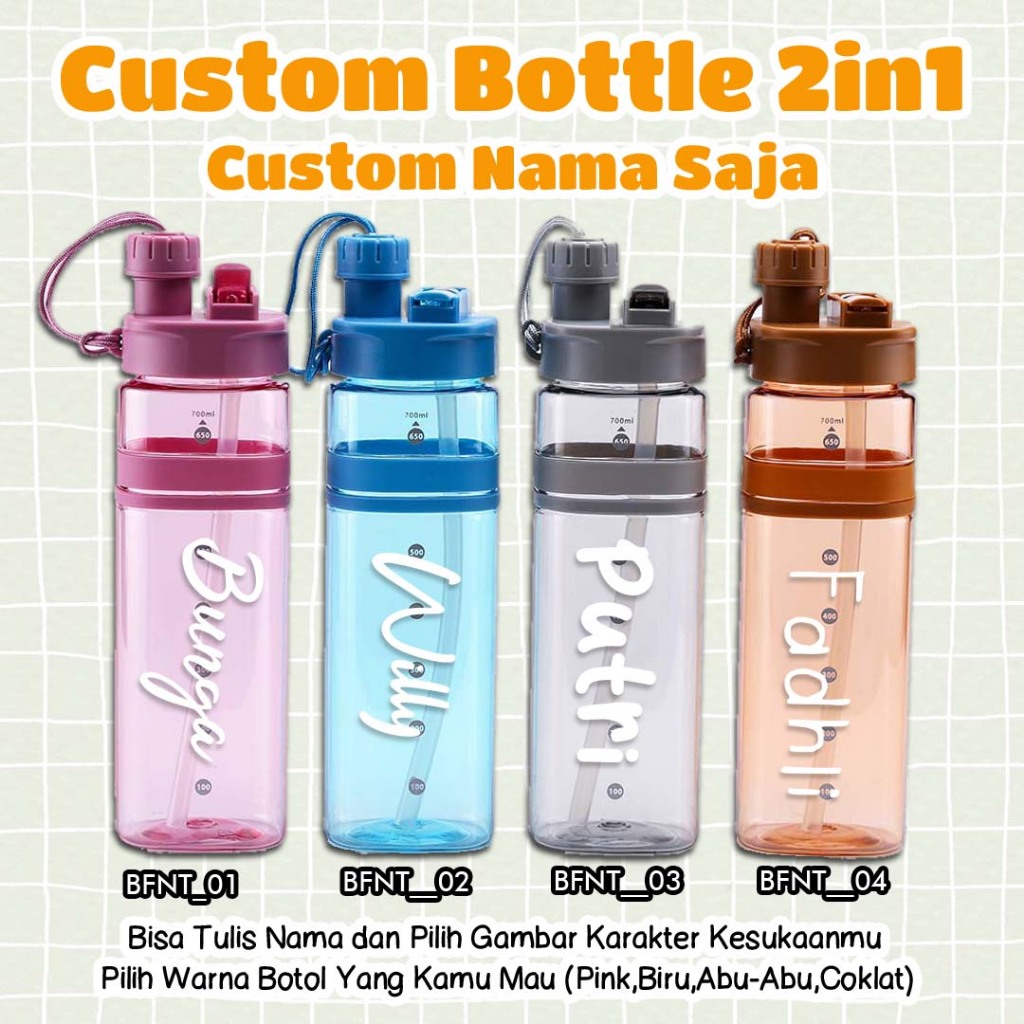 Jual Botol Minum Anak Custom Model 2in1 TEGUK SEDOT - DESAIN CUSTOM ...