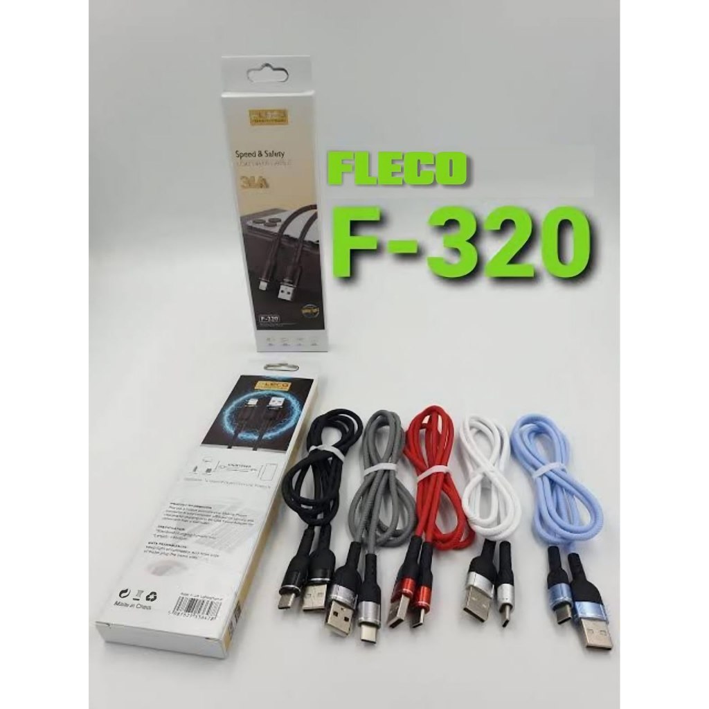 Jual KABEL DATA FLECO F-320 | MICRO | TYPE-C | LIGHTING | USB | Shopee ...
