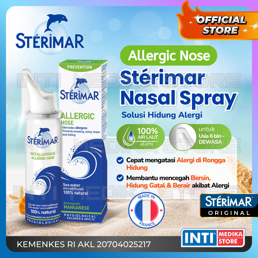 Jual STERIMAR - ALLERGIC NOSE Nasal Spray 50ml | Alergi Hidung ANAK ...