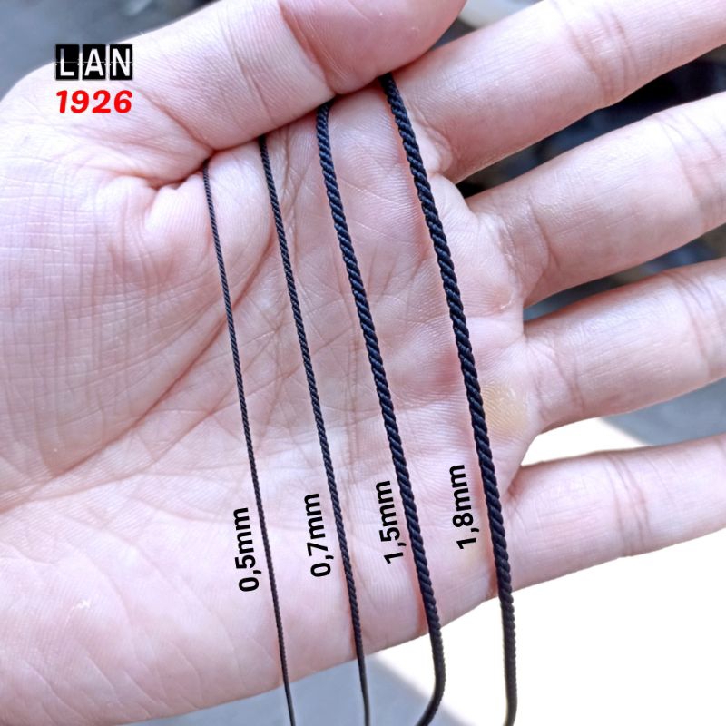 Jual Tali hitam bahan untuk gelang original premium ikat sendiri ...