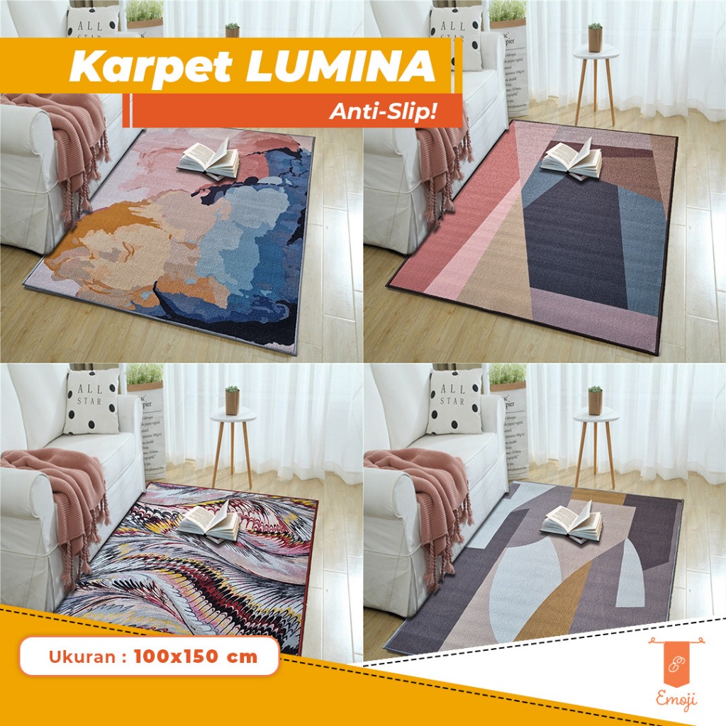 Jual Karpet Lantai Modern Lumina 100x150 cm Karpet Ruang Tamu Karpet ...