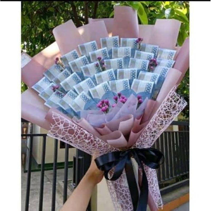Jual Bouquette Bunga Money Flowers Bouquete | Shopee Indonesia