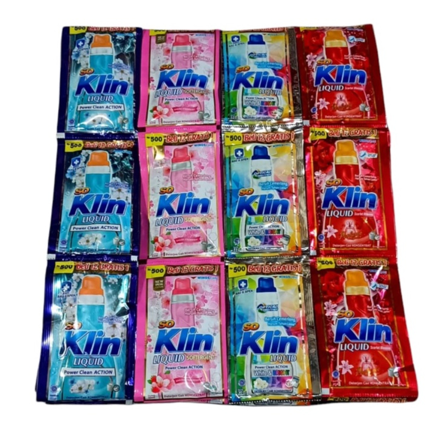 Jual (14 SACHET) SOKLIN CAIR JUMBO LIQUID 1000 | Shopee Indonesia