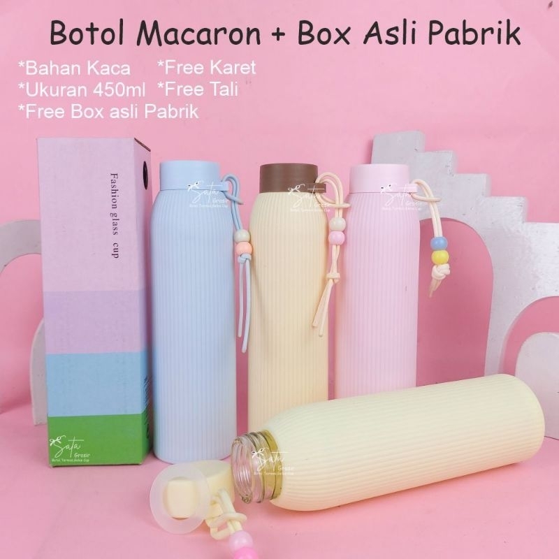 Jual TUMBLER MACARON/BOTOL KACA/TUMBLER KACA 450 ML | Shopee Indonesia
