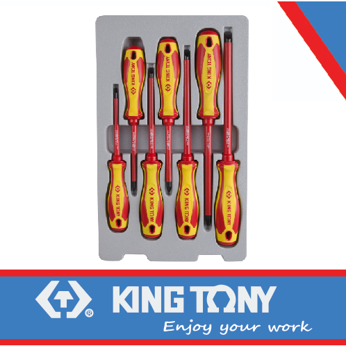 Jual 7 PC. VDE Insulated Screwdriver Set - KING TONY 30617MR | Shopee Indonesia
