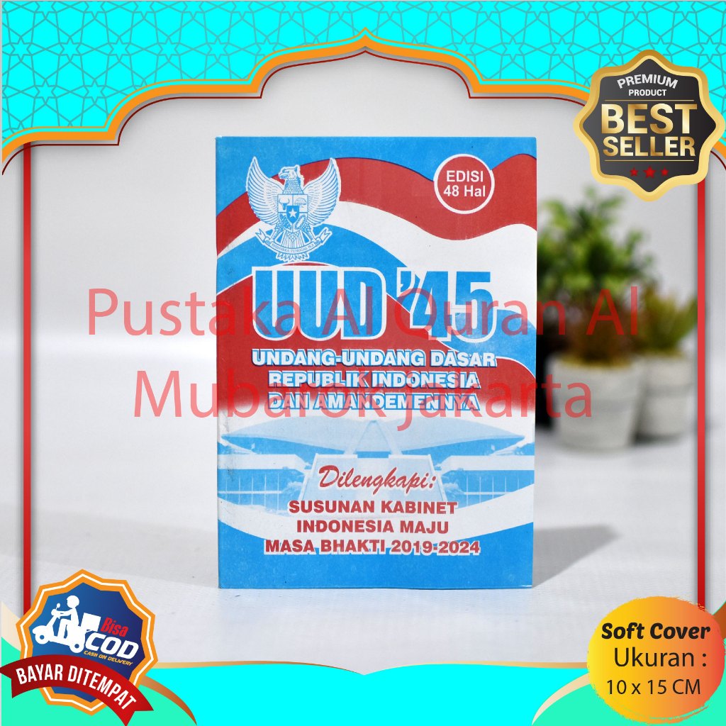 Jual Buku Uud 1945 Edisi 48 Halaman Dilengkap Kabinet Indonesia Maju ...