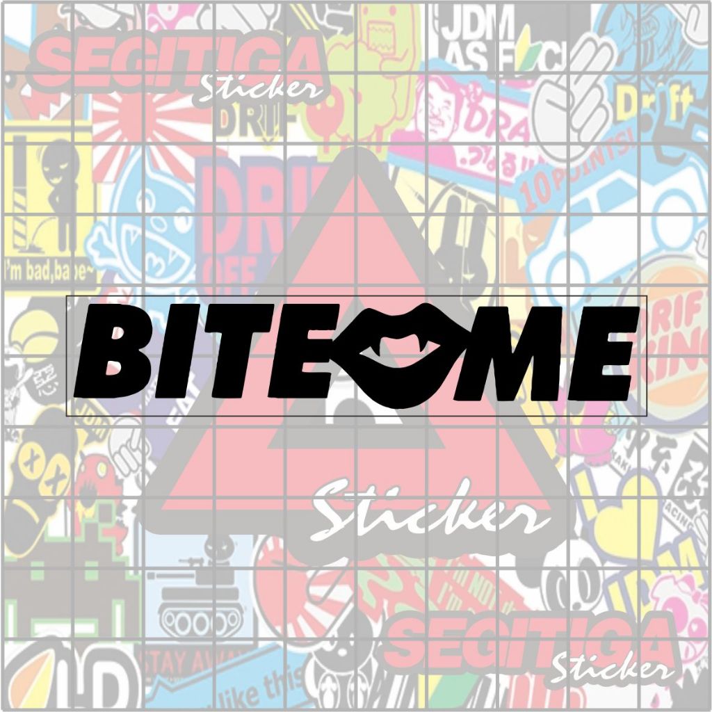 Jual Cutting Sticker Bite Me JDM 8x1.5 Cm Untuk Motor | Shopee Indonesia