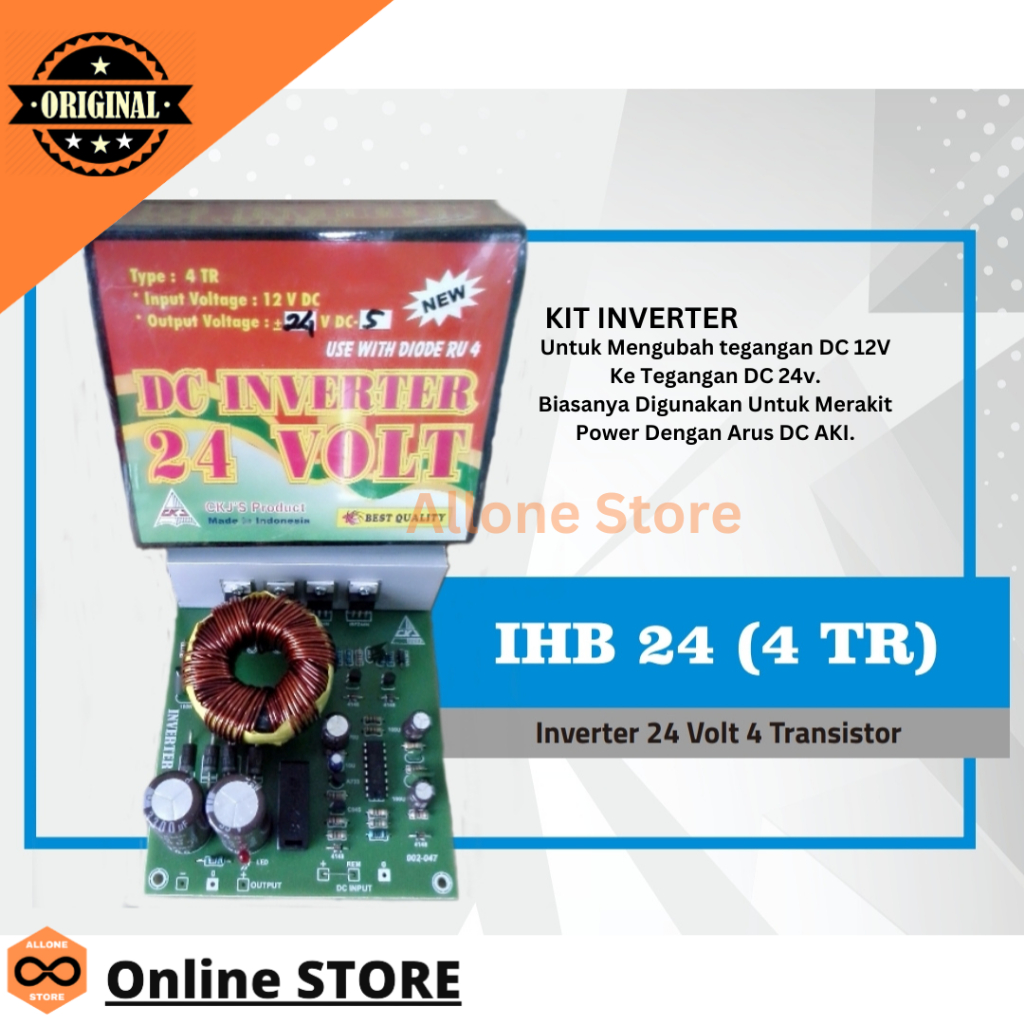 Jual Kit Inverter DC 12 Volt ke DC 24 Volt CT - Converter 12V DC to 24V DC | Shopee Indonesia