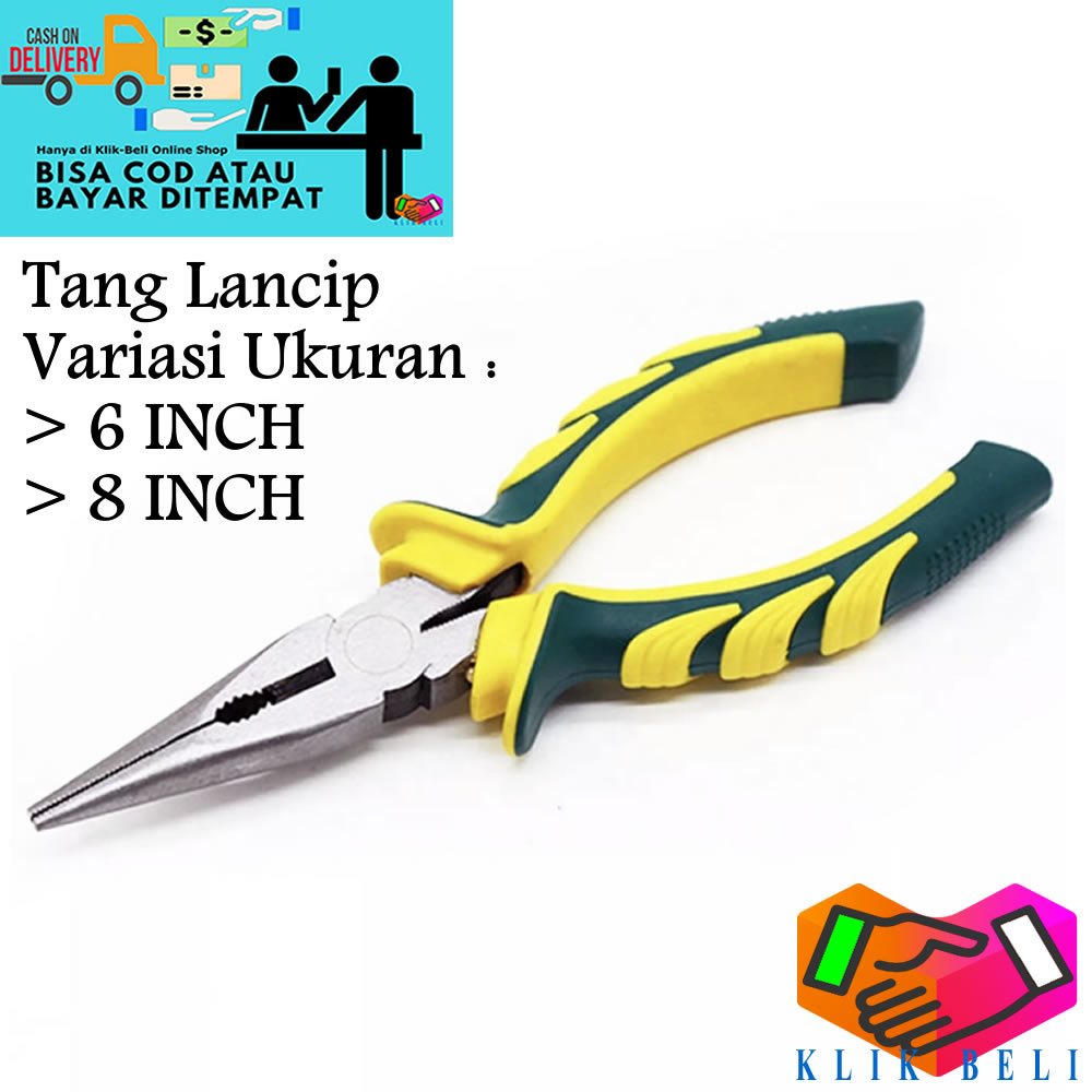 Jual Tang Lancip Ukuran 6 Inch / 8 Inch Needle Nose Pliers Tang ...