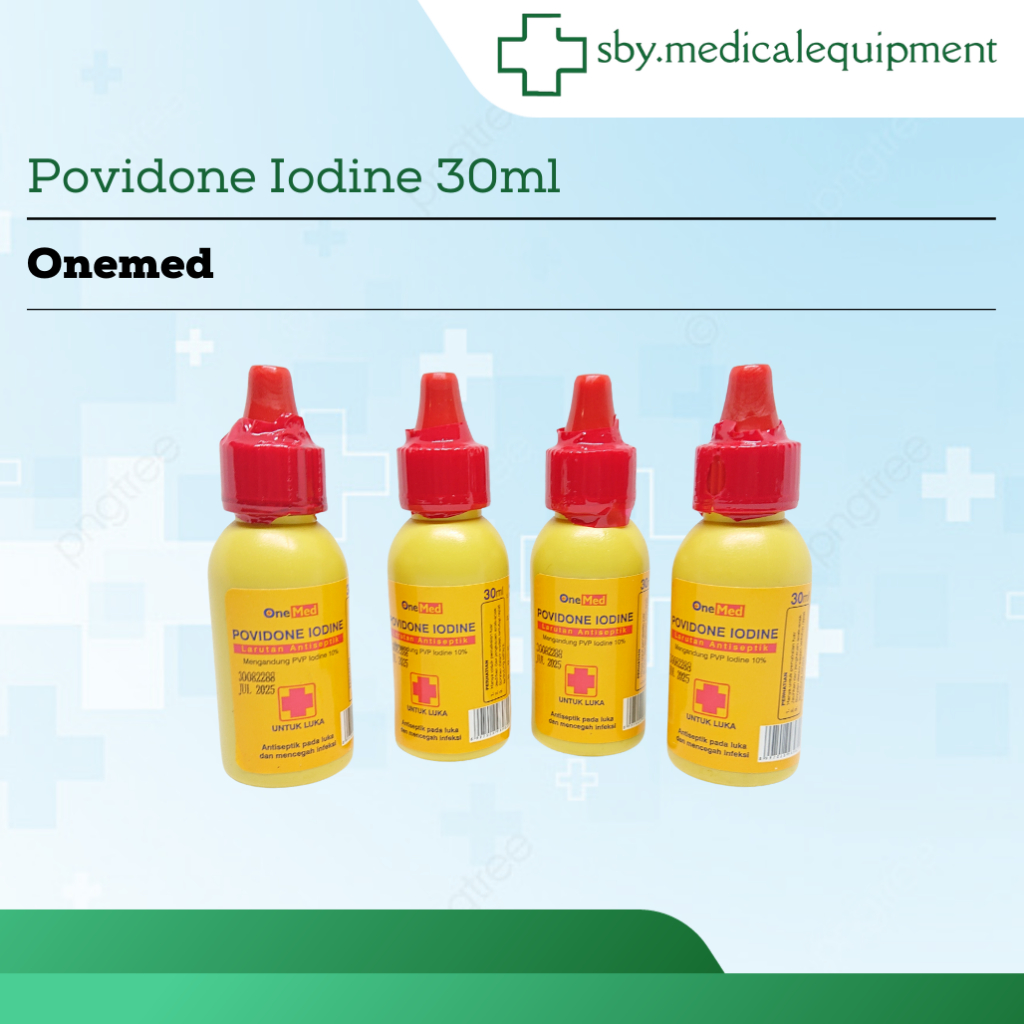 Jual Povidone Iodine 30ml Onemed Obat Luka Merah Betadine | Shopee ...