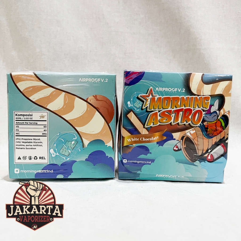 Jual MORNING ASTRO WHITE CHOCOLATE 60ML 3MG 6MG BY MSI | Shopee Indonesia