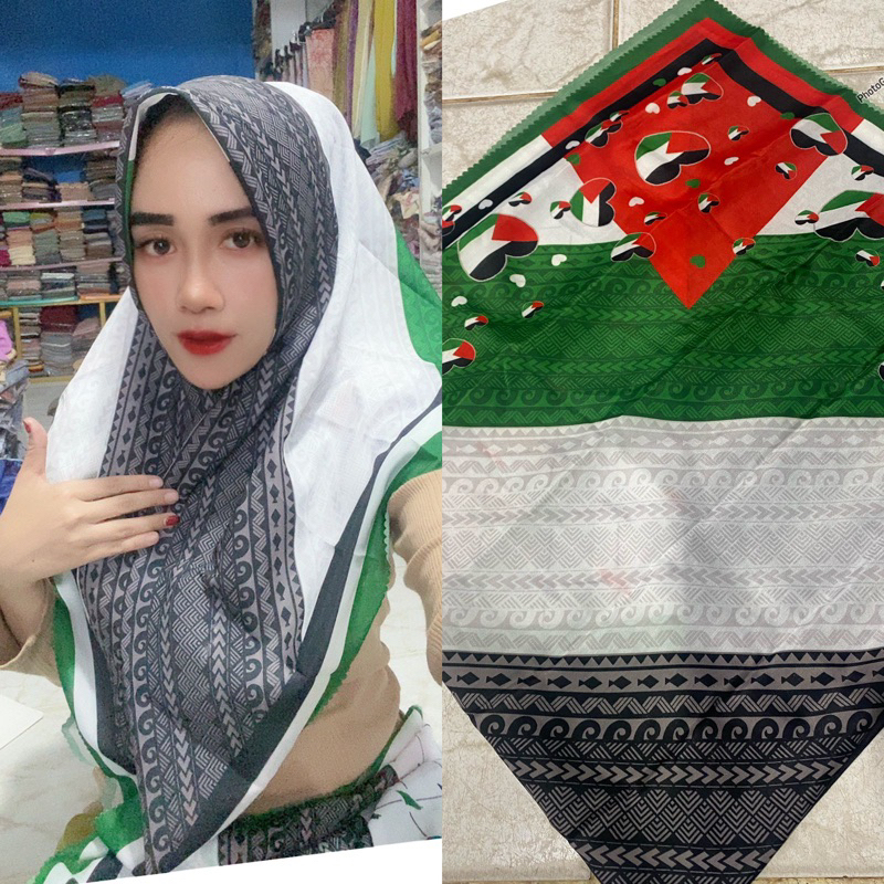 Jual Segiempat motif palestina|free palestina|palestina merdeka|Hijab ...