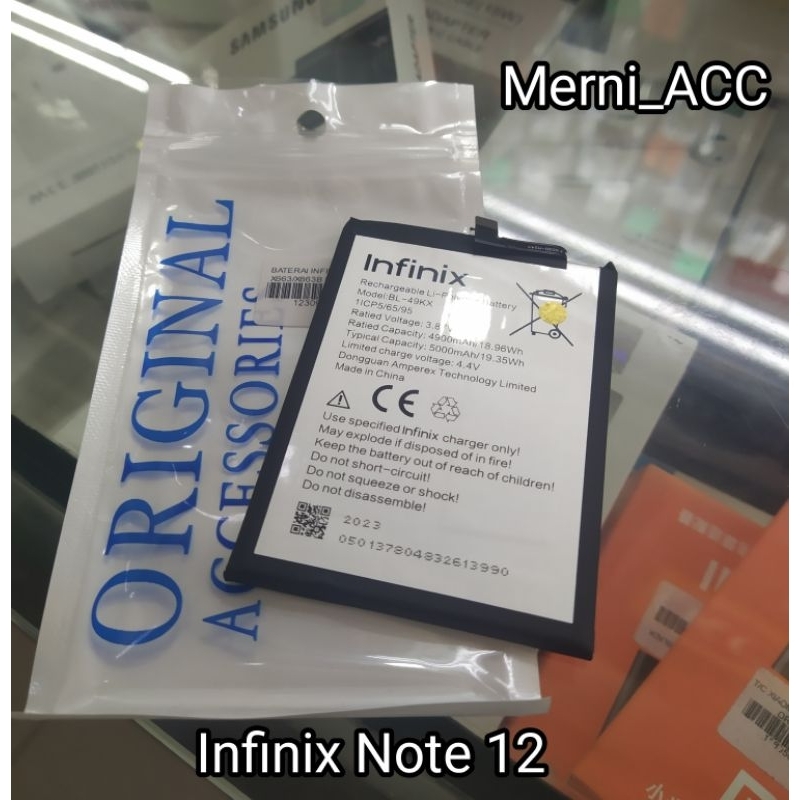 Jual Battery Baterai Infinix Note 12/ 2023 X676 X676C Batre BL-49KX ...