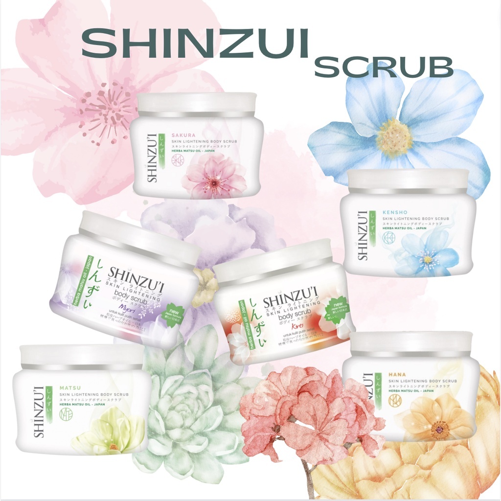 Jual SHINZUI Body Scrub | Lulur Mandi | 100gr / 200gr | Shopee Indonesia