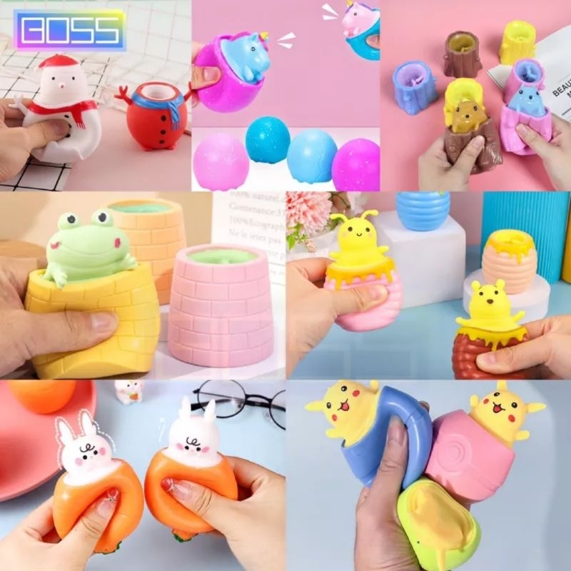 Jual Mainan Squishu Viral POP IT Tupai Lebah Unicorn Alltipe / Mainan ...