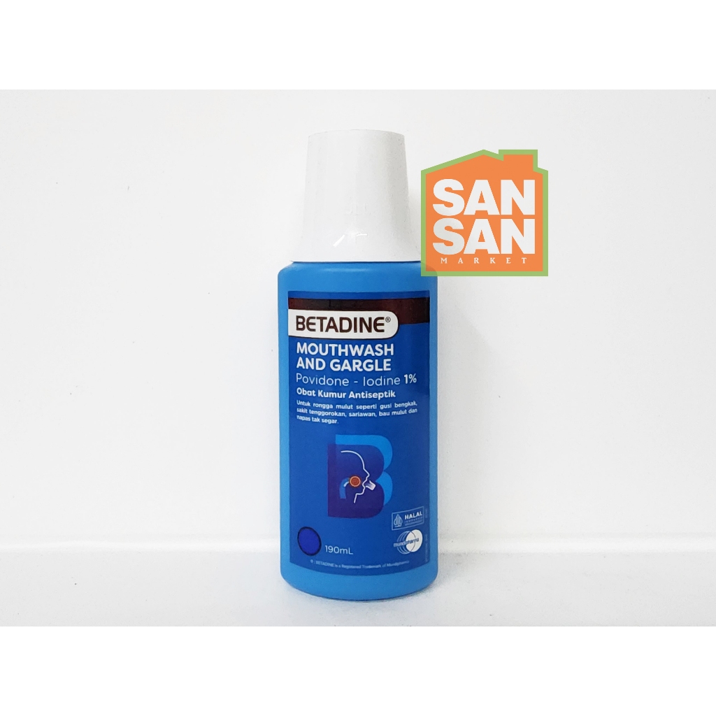 Jual Betadine Kumur Mouthwash & Gargle 190 ml | Shopee Indonesia