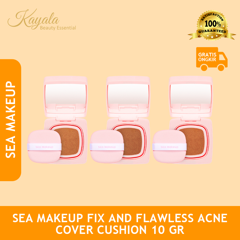 Jual SEA MAKEUP FIX AND FLAWLESS ACNE COVER CUSHION 10 GR ALL VARIANT ...