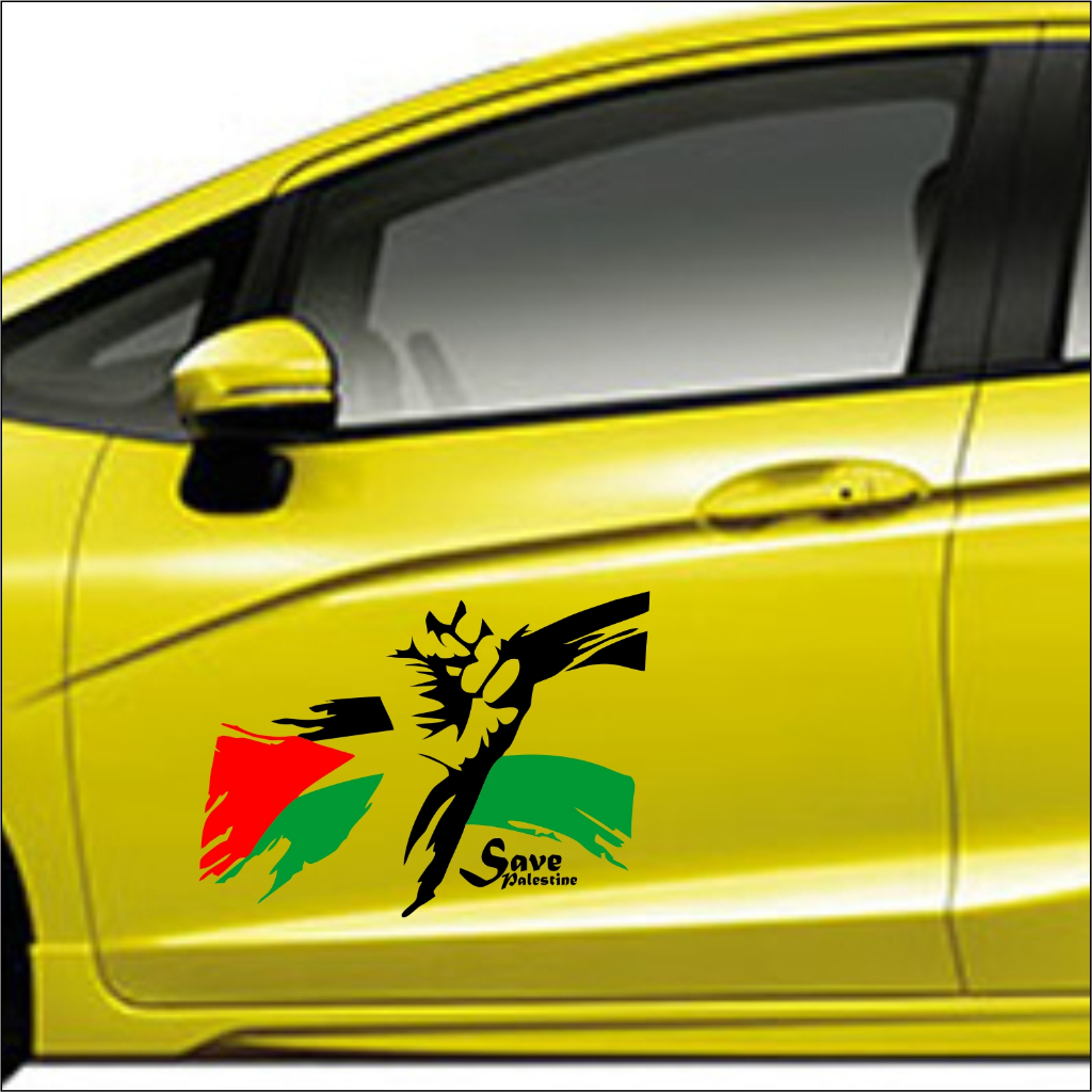Jual sticker free palestine cutting sticker pintu mobil save palestine ...