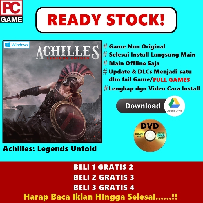 Jual Achilles Legends Untold - Game PC-Laptop Windows|Link Download/DVD | Shopee Indonesia