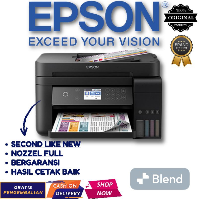 Jual PRINTER EPSON L5190/L6170/6190 PRINT SCAN ADF DUPLEX | Shopee ...