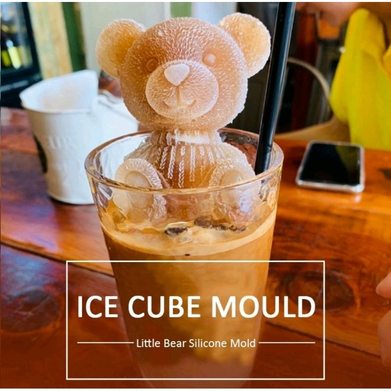Jual Cetakan Puding Es Batu Ice Silicon Motif Bear Beruang Lucu Unik ...