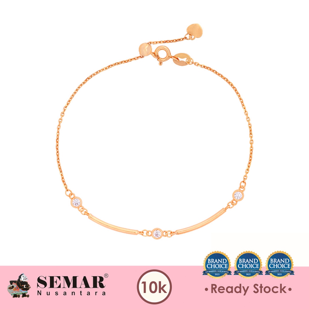 Jual Gelang Emas Serut Daily Simple Bracelet Gold 10K Semar Nusantara ...