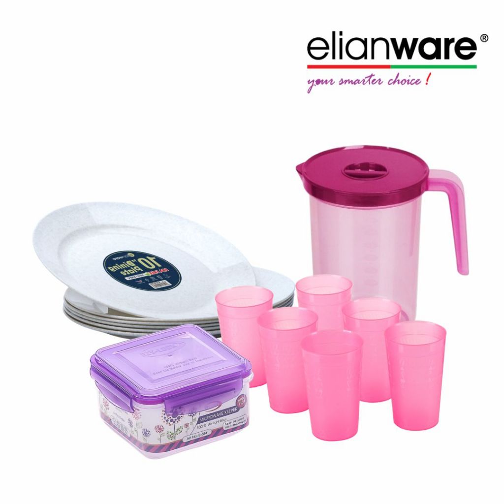 Jual Elianware Promo Spesial 11.11 Set Marble Dining Plate / Piring ...