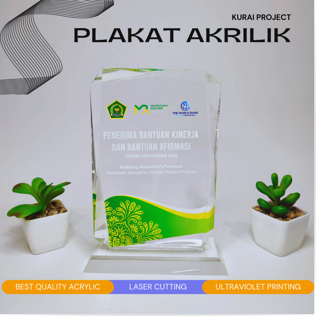 Jual Plakat Akrilik Premium Custom/ Free Design / Ketebalan Akrilik ...