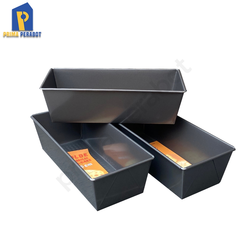 Jual Loyang Bolu Roti Brownies Segi Empat Anti Lengket Panjang 25 cm ...