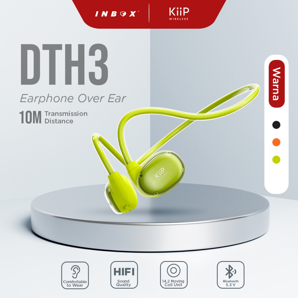 Jual KiiP Wireless DTH3 Bluetooth Headset Headphone Earphone Over Ear ...