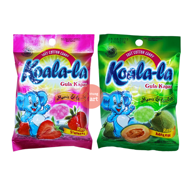 Jual KOALA -LA Cotton Candy Permen Kapas isi 5bungkus Gulali | Shopee ...