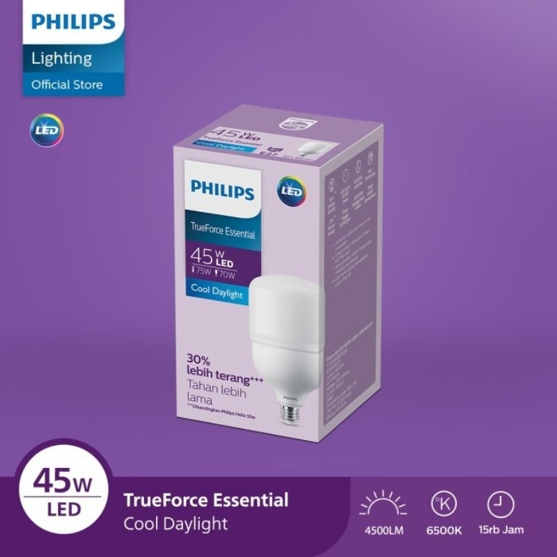 Jual Led Philips TrueForce Essential 20w 25w 35w 45w - Lampu Led Philips TrueForce Essential ...