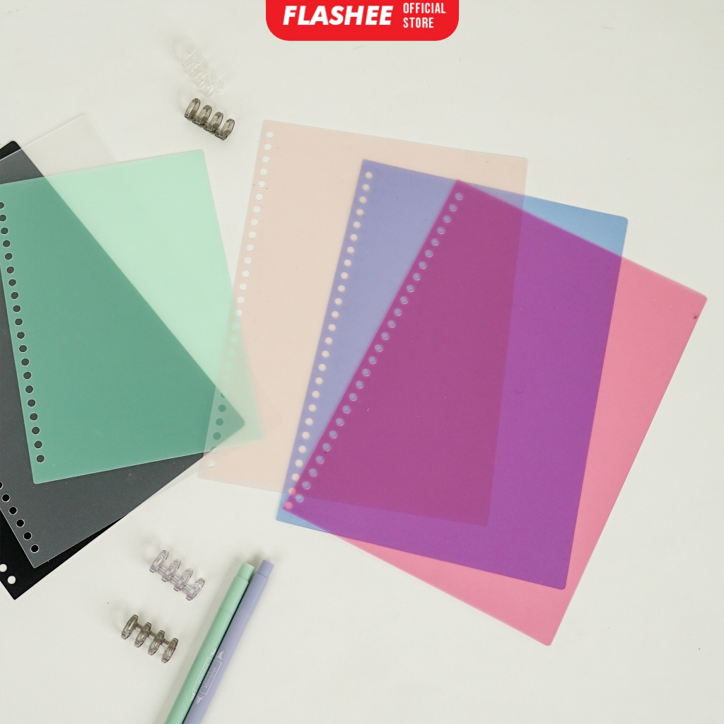 Jual Flashee Cover Sampul loose Leaf Ukuran A4 B5 A5 Cover Binder Warna ...