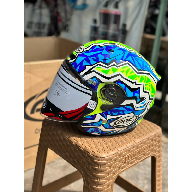 Jual HELM ARC MALAYSIA LAGUNA GREEN & BLUE | Shopee Indonesia