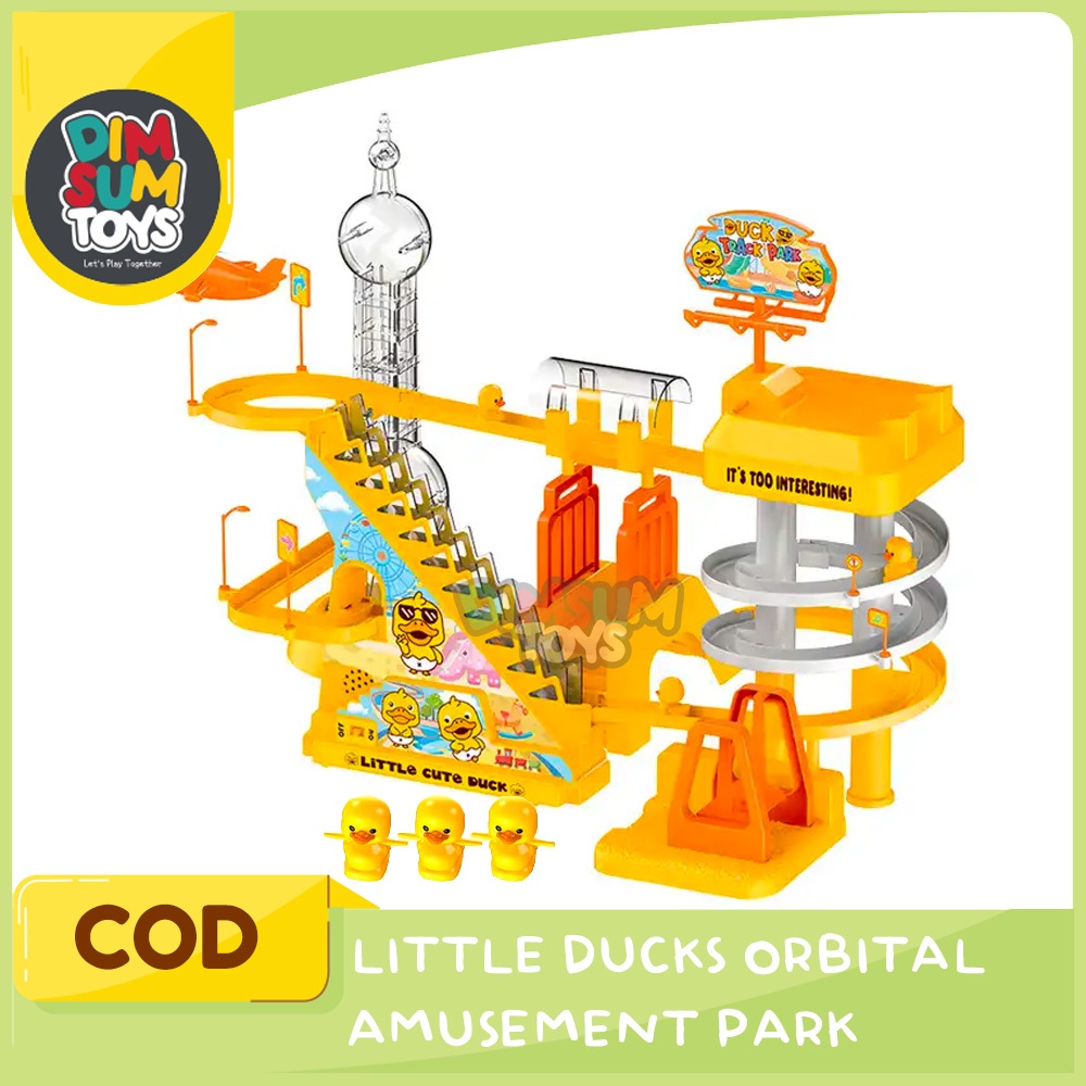 Jual Mainan Track Tangga Orbit Little Cute Duck Orbital Amusement Park ...