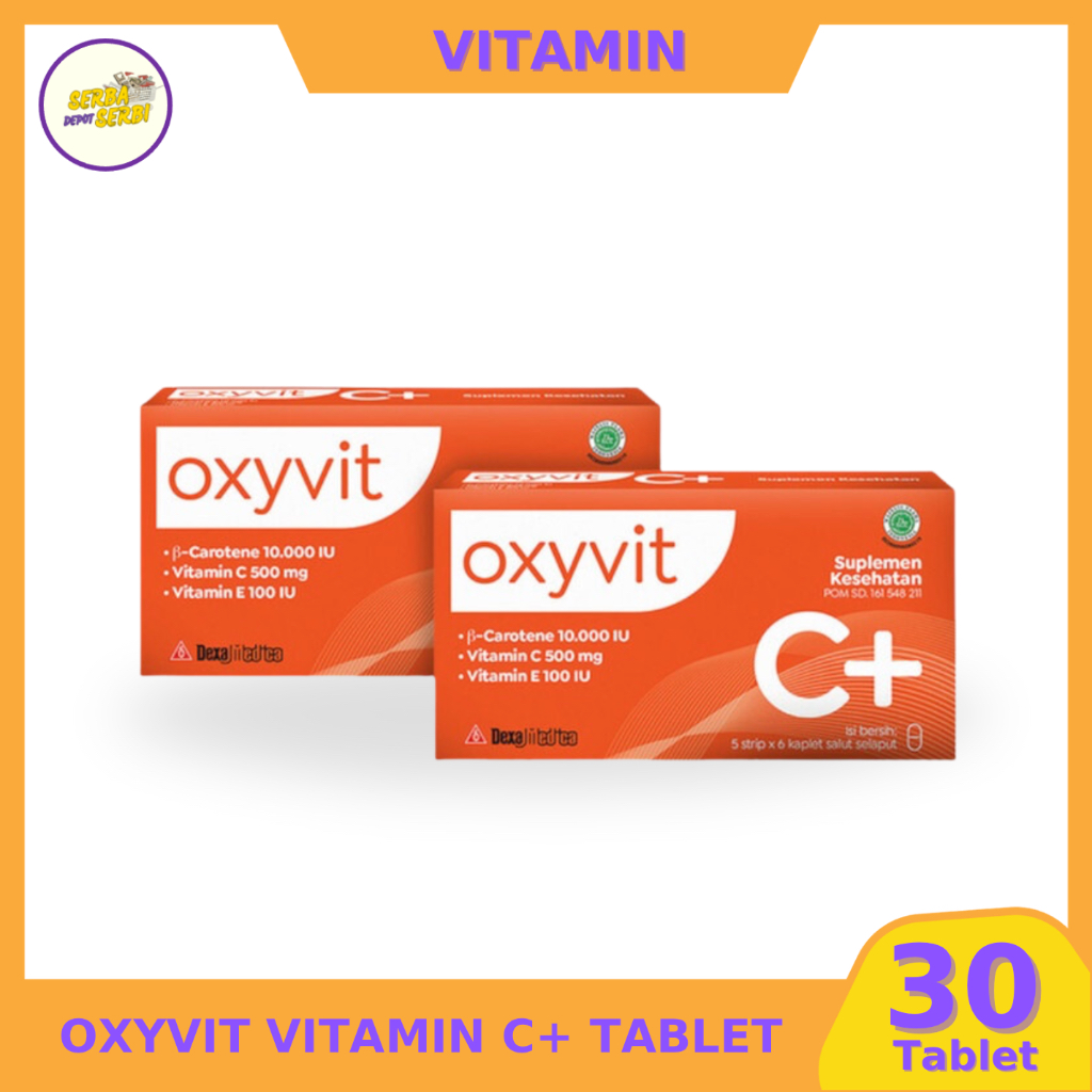 Jual Oxyvit C+ Suplemen Kesehatan Vitamin C Daya Tahan Tubuh 30 Tablet ...