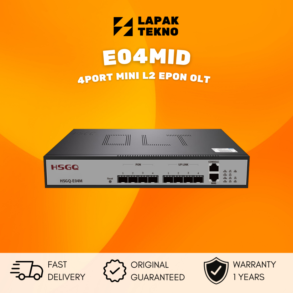Jual OLT EPON HSGQ E04MID L2 4PON PX20+++ Mini 4*1G Uplink SFP 1U NON SFP | Shopee Indonesia
