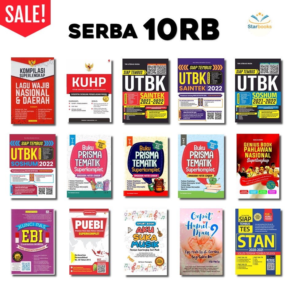 Jual SERBA 10RB SUPER MURAH PROMO NOVEMBER BUKU TERANG SEJATI | Shopee ...