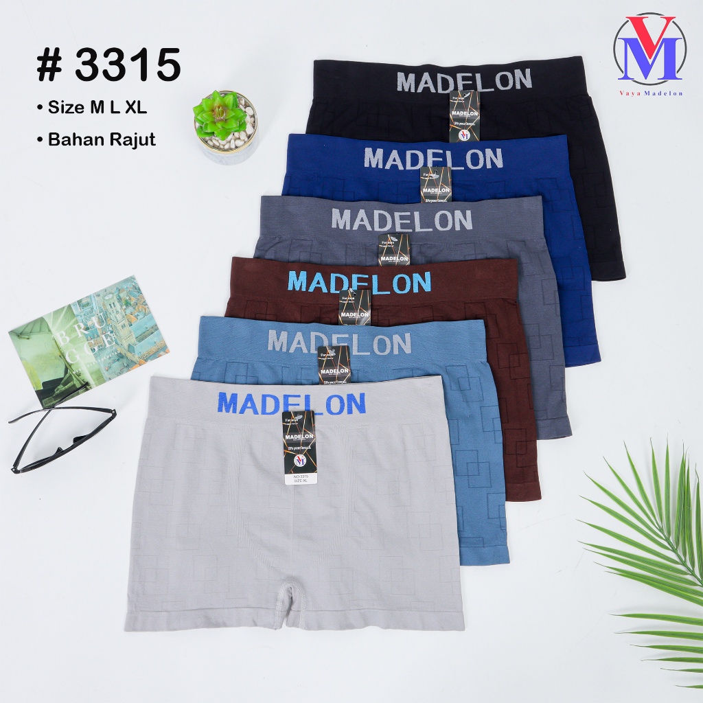 Jual Madelon Boxer ( 4-12 PCS ) Briefs Celana Dalam Seamless Pria Art ...