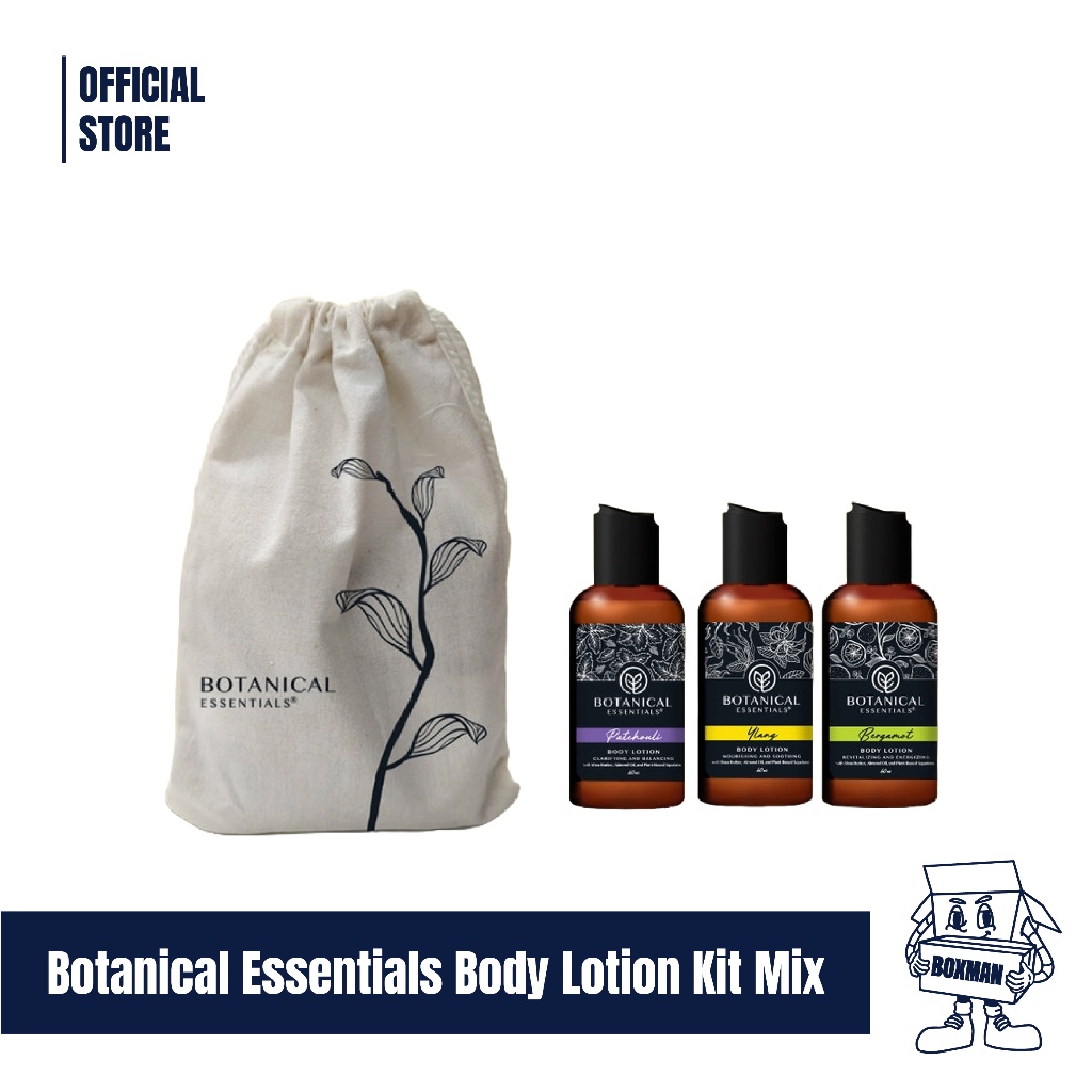 Jual Botanical Essentials - Body Lotion Kit Mix 3 x 60 ml Free Pouch ...