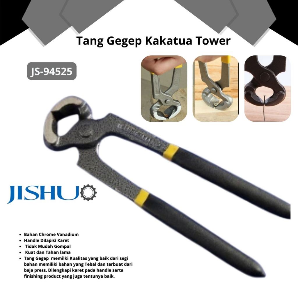 Jual JISHUO TANG GEGEP KAKATUA TOWER PINCHER KAWAT BAJA 9 INCH JISHUO ...