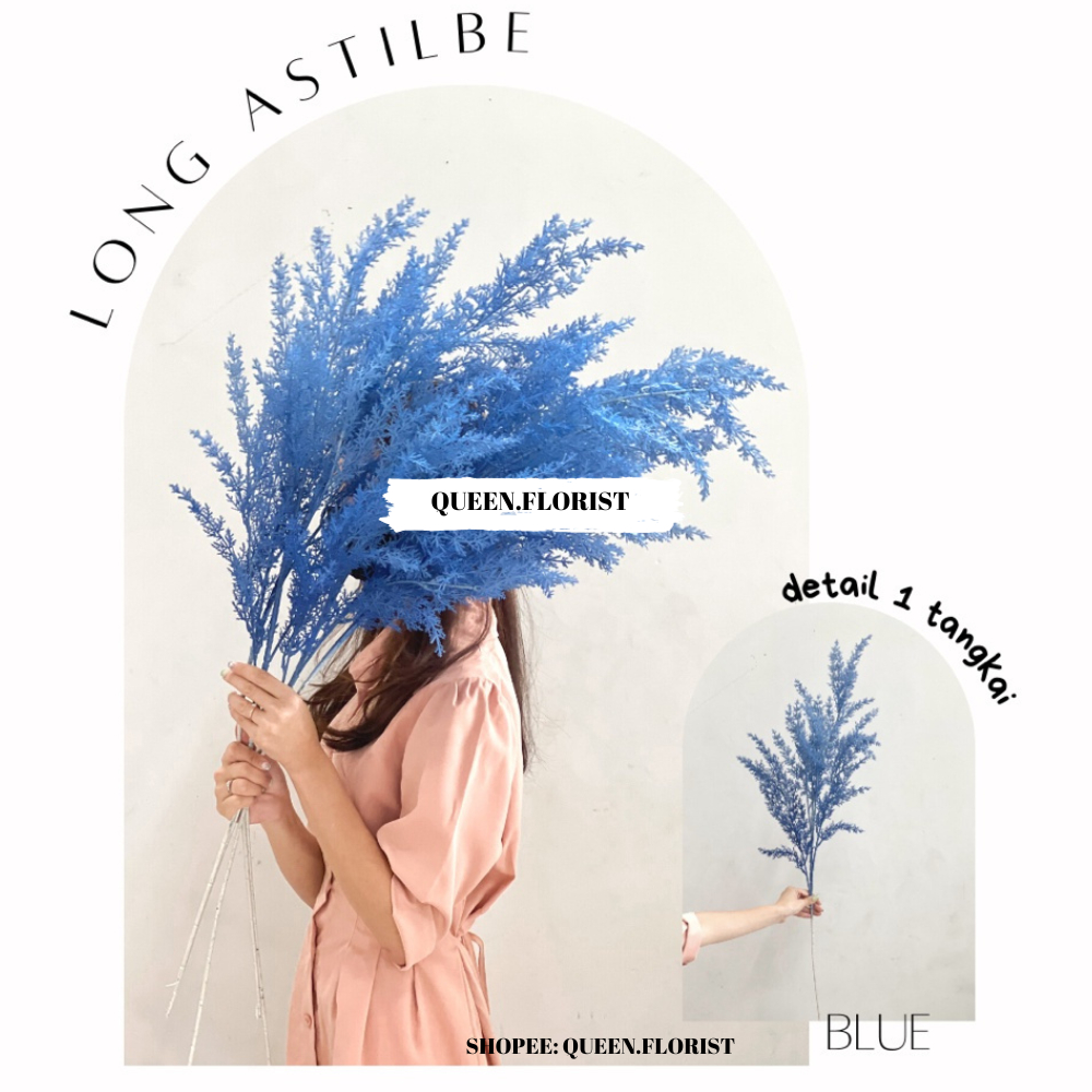 Jual LONG ASTILBE CHINENSIS ARTIFICIAL Bunga Astilbe Tangkai Panjang ...