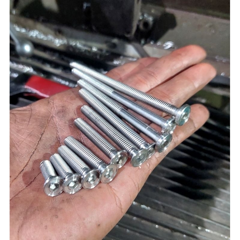 Jual Baut L m6/drat 10/baut 10 probolt slim stainles handmade model baru panjang 2cm 3cm 4cm 5cm ...