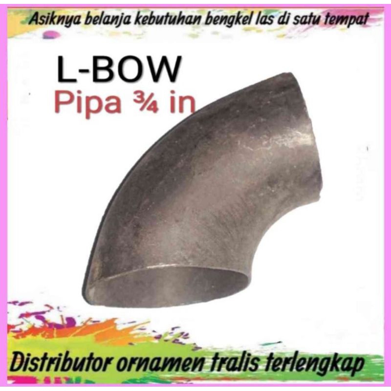 Jual elbow lbow besi las pipa 3/4 in keni pipa Lbow keni knee pipa las ...