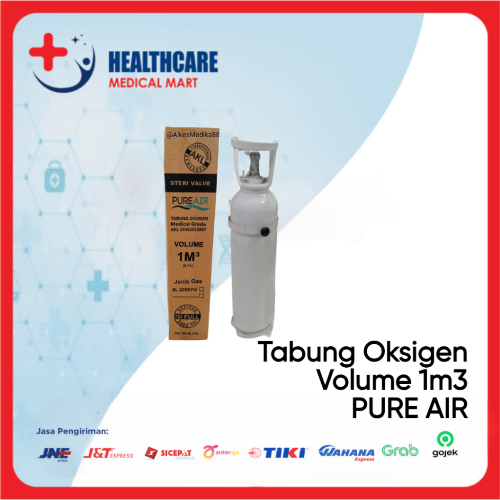 Jual Tabung Oksigen MEDIS 1M3 Pure Air OKSIGEN Medical Grade Isi Full ...